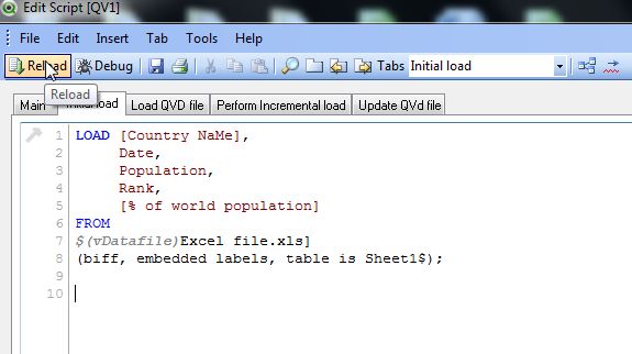 Incremental Load Statement in QlikView